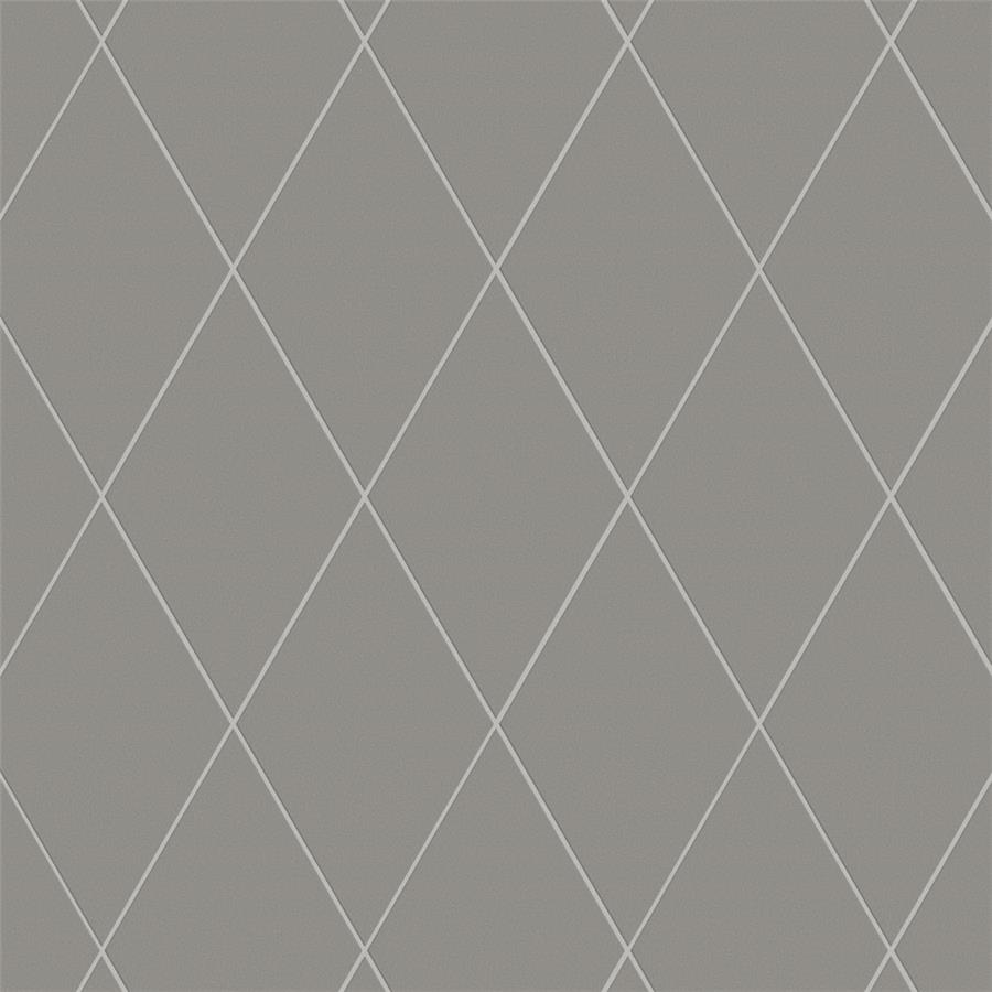 Rhombus Smooth Dark Grey 5-1/2"x9-1/2" Porcelain F/W Tile